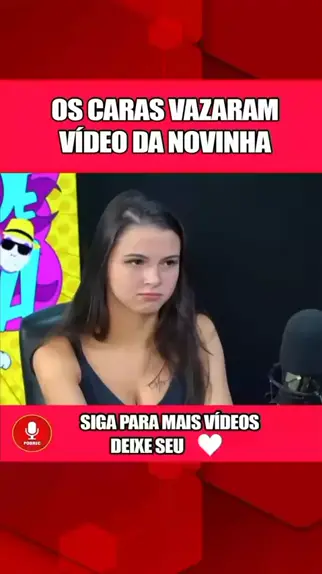 Vazou vídeo da novinha