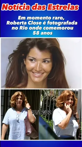 Roberta Close é fotografada no Rio com 58 anos