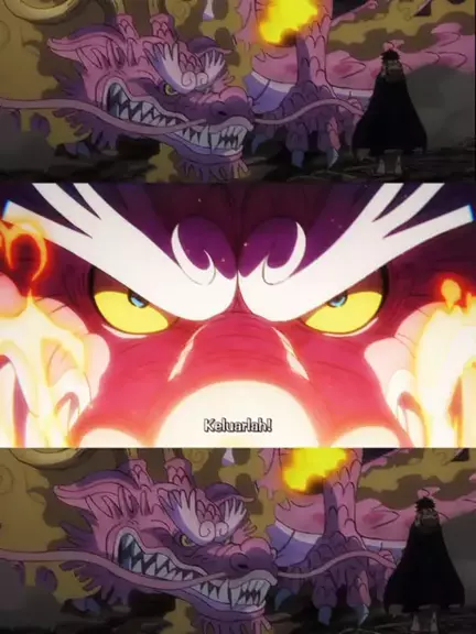 MOMENT SERANGAN BOLO BREATH MOMONOSUKE!!!! MENGHADAPI ADMIRAL RYOKUGYU ...