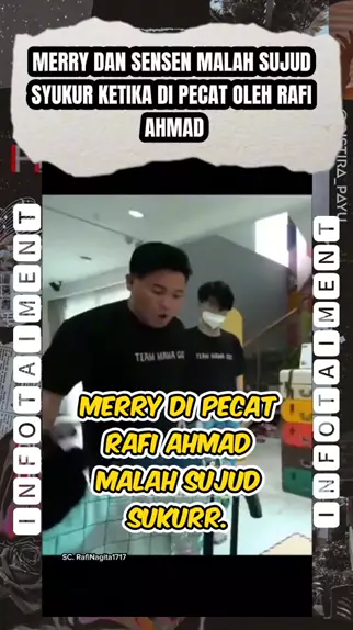 Meri dan Sen sen Sujud Syukur saat di pecat Rafi Ahmad. #infotainment # ...