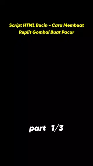 Script HTML Bucin - Cara Membuat Replit Gombal Buat Pacar