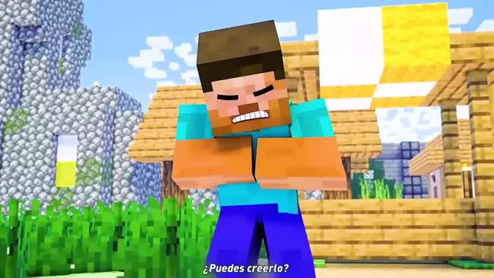 Steve se convierte en el rey zombie, con un grupo de pequeños zombies y ...