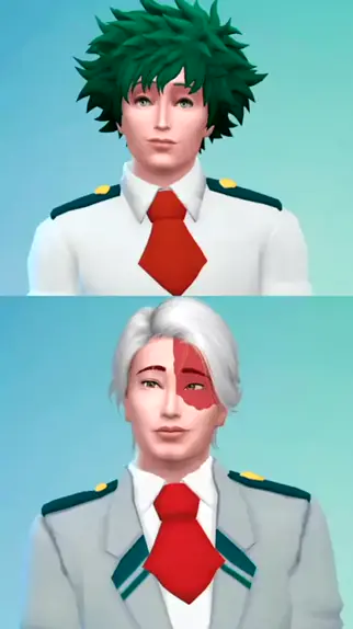 Como seria um filho de Deku e Bakugou no The sims 4 #TheSims4