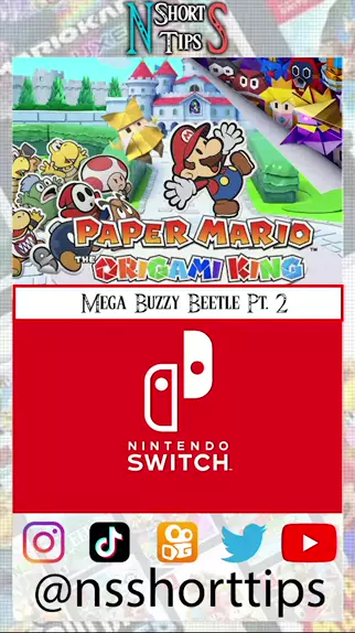 Paper Mario - The Origami King Mega Buzzy Beetle P ...| Kwai